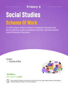 Primary 6 Social Studies Scheme of Work | Download Free PDF - SyllabusNG