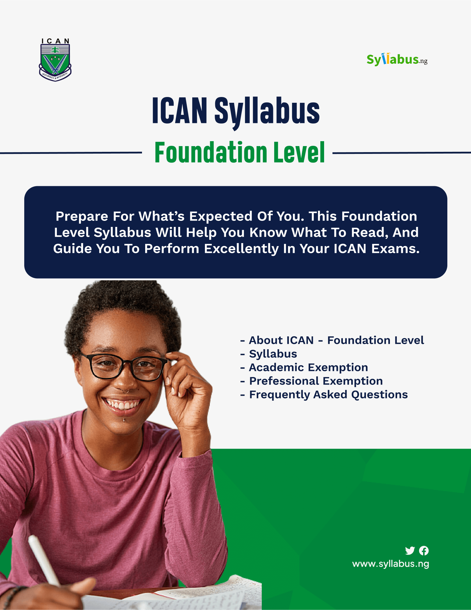 ICAN Foundation Level Syllabus | Download PDF For Free - SyllabusNG