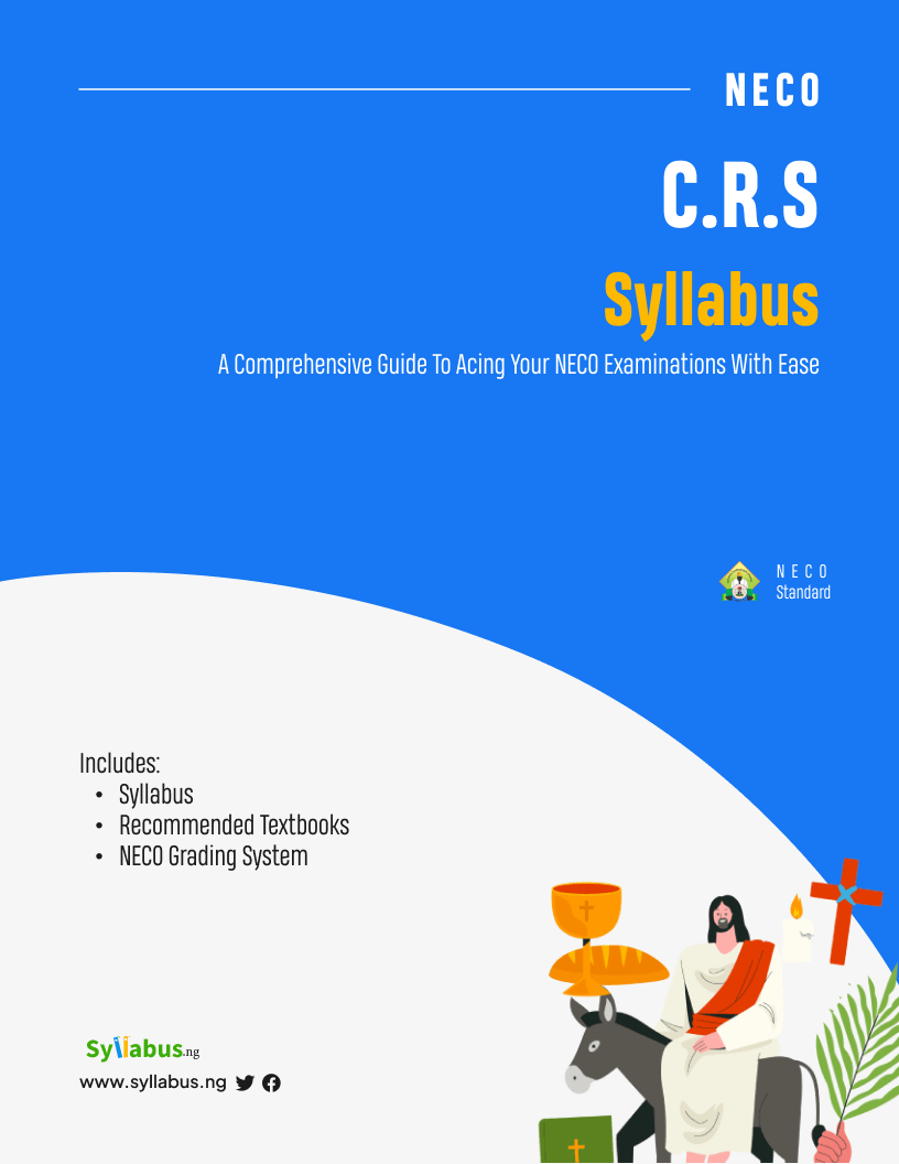 NECO Christian Religious Studies(CRS) Syllabus 2025| Download PDF ...