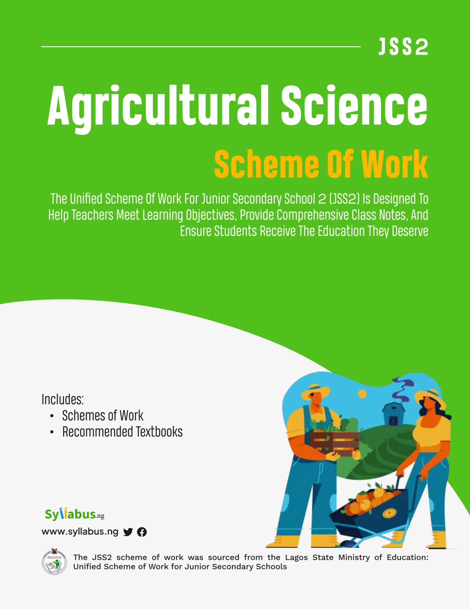 JSS2 Agricultural Science Scheme -PDF | 1st, 2nd & 3rd Term| Get ...