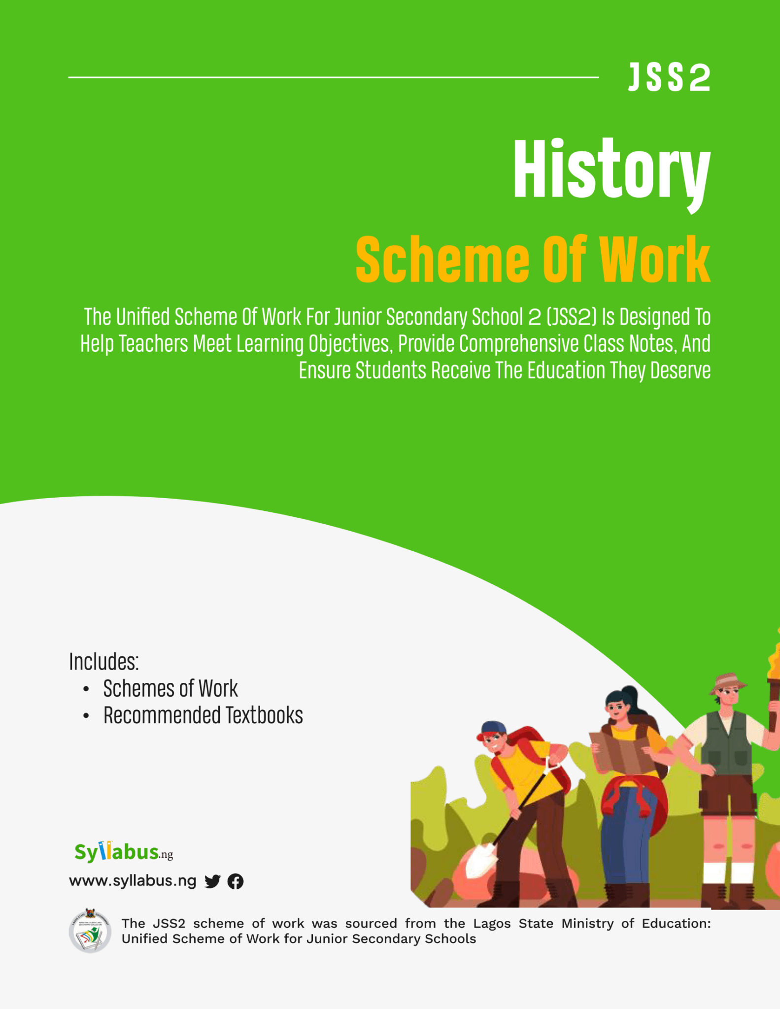 JSS2 History Scheme of Work-PDF|1st,2nd & 3rd Term | Download - SyllabusNG