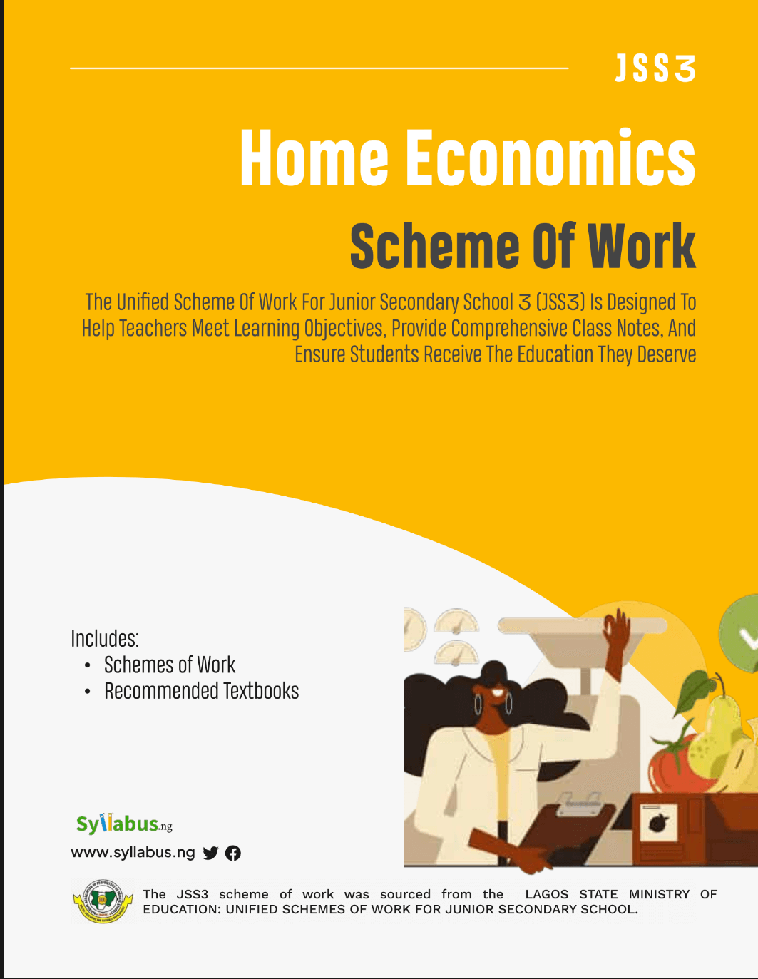 JSS3 Home Economics Scheme of Work-PDF|1st, 2nd & 3rd Term | - SyllabusNG