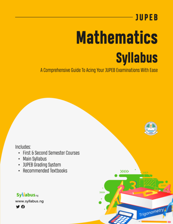 JUPEB Mathematics Syllabus 2025/2026 | Download PDF - SyllabusNG