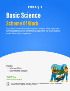 Primary 1 Basic Science Scheme of Work | Download Free PDF - Syllabus NG