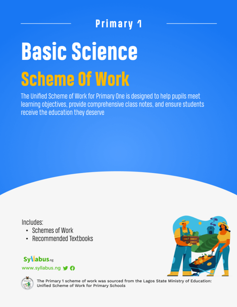 Primary 1 Basic Science Scheme of Work | Download Free PDF - syllabus.ng