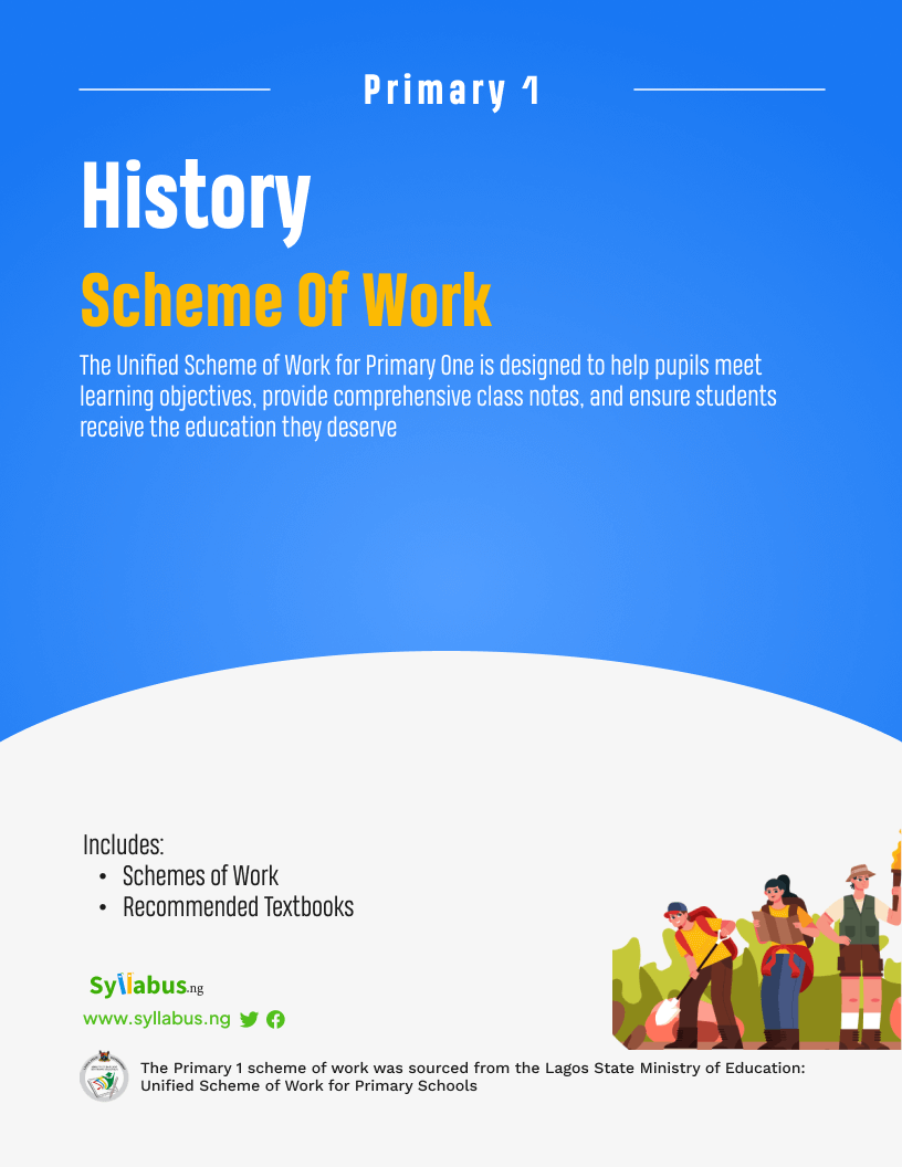 Primary 1 History Scheme of Work | Download Free PDF - syllabus.ng