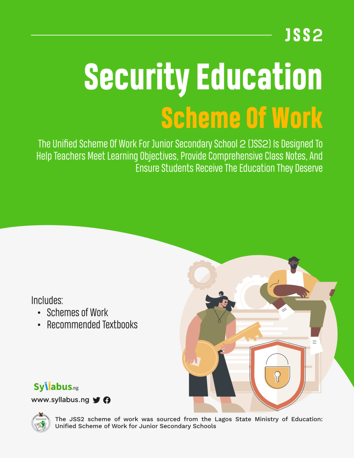 JSS2 Security Education Scheme of Work-PDF| 1st,2nd &3rd Term| - SyllabusNG
