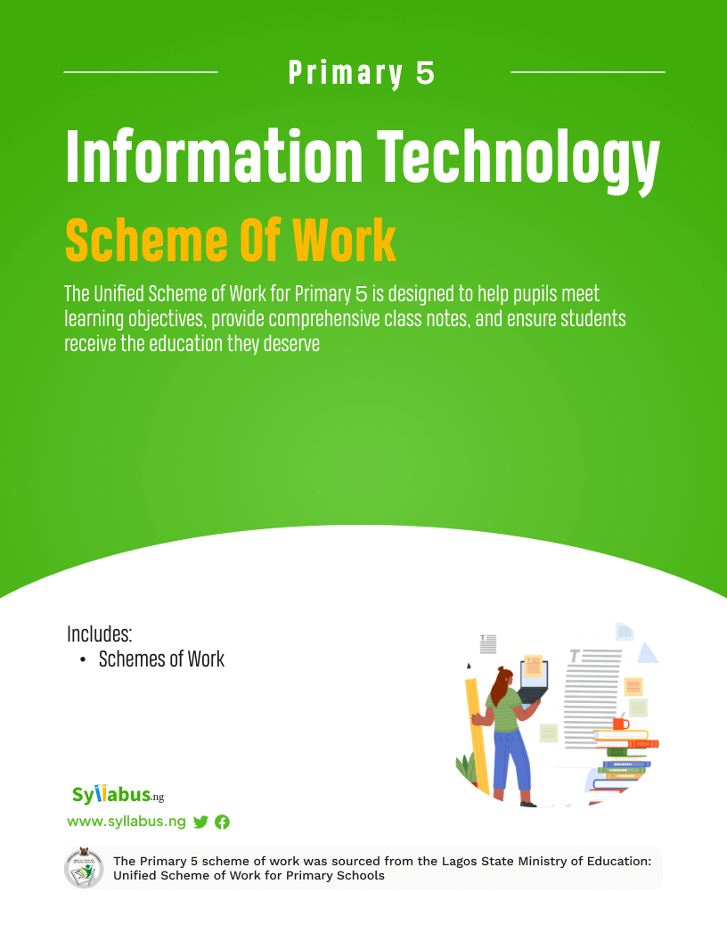 Primary 5 Information Technology Scheme of Work | Download Free PDF ...