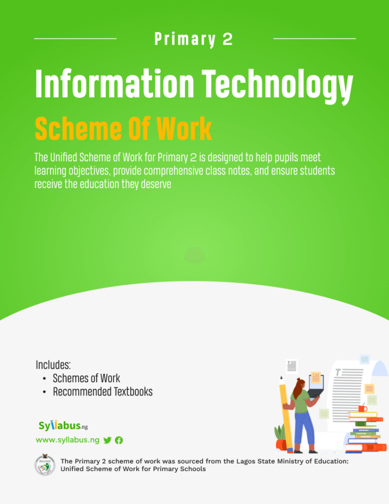Primary 2 Information Technology Scheme of Work | Download Free PDF ...