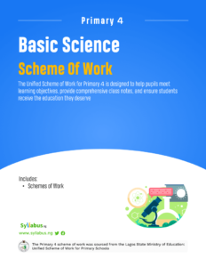 Primary 4 Basic Science Scheme of Work | Download Free PDF - SyllabusNG