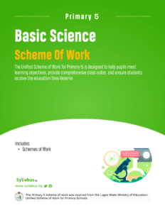 Primary 5 Basic Science Scheme of Work | Download Free PDF - SyllabusNG