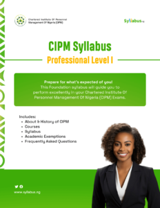 CIPM Professional I Level Syllabus | Download PDF For Free - SyllabusNG