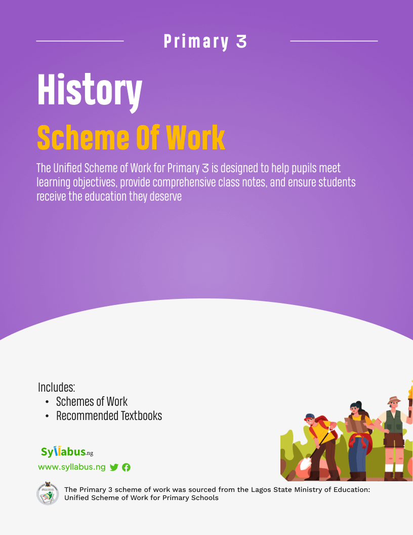 Primary 3 History Scheme of Work | Download Free PDF - syllabus.ng