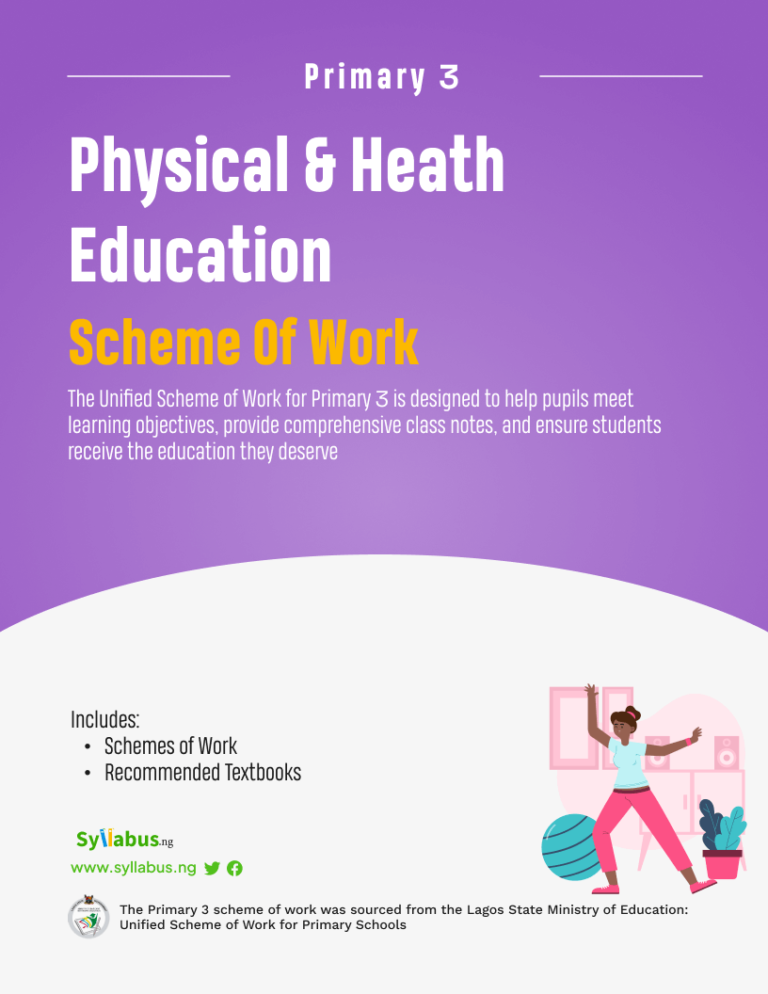 Primary 3 Physical and Health Education (PHE) Scheme of Work | Download ...