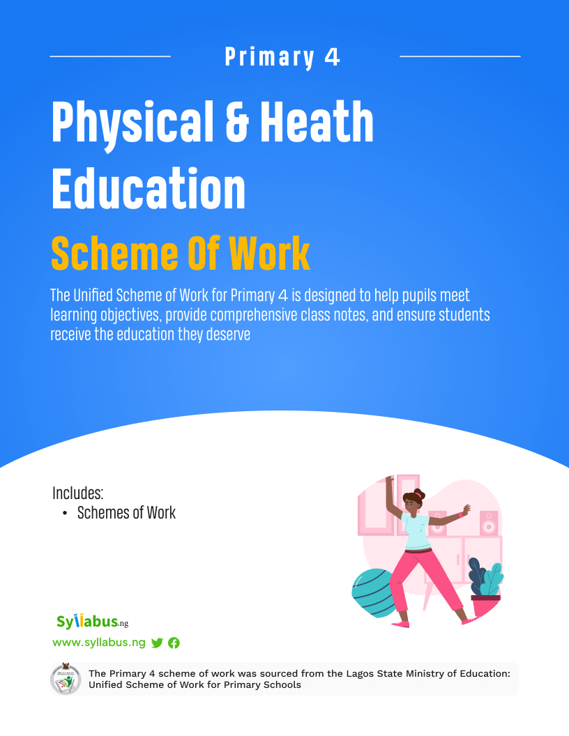 Primary 4 Physical and Health Education Scheme of Work | Download Free ...