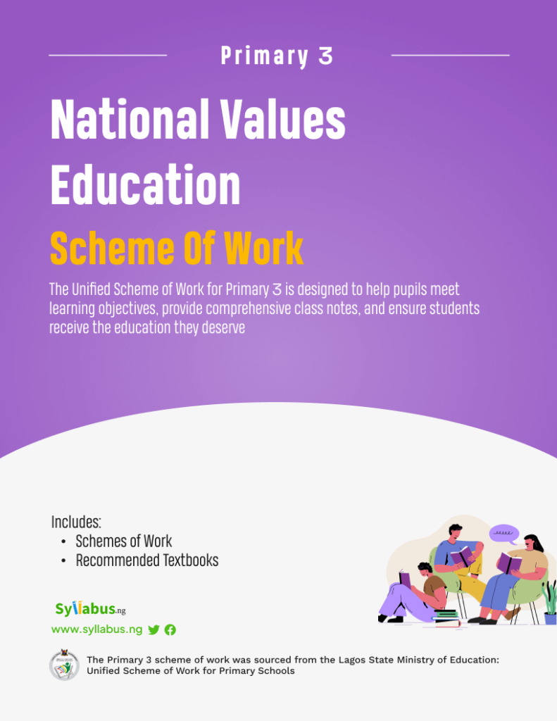 Primary 3 National Value Education Scheme of Work | Download Free PDF ...