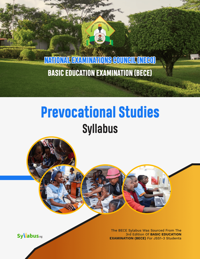 BECE/Junior WAEC Syllabus for Prevocational Studies | Download Free PDF ...