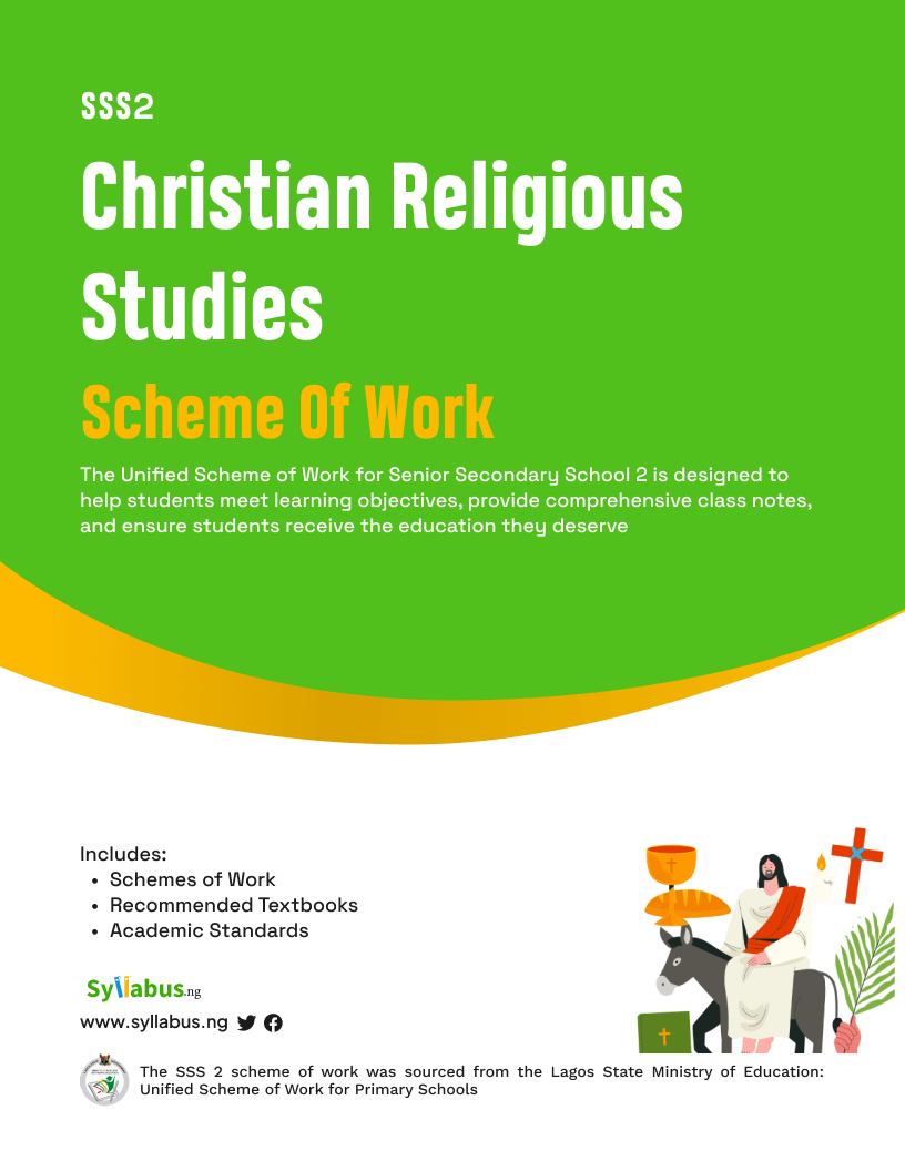 SS2 CRS Scheme of Work-PDF |1st, 2nd & 3rd Term Download - SyllabusNG