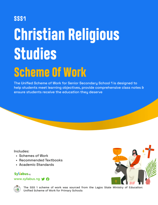 SS1 Christian Religious Studies (CRS) Scheme of Work | Download PDF ...