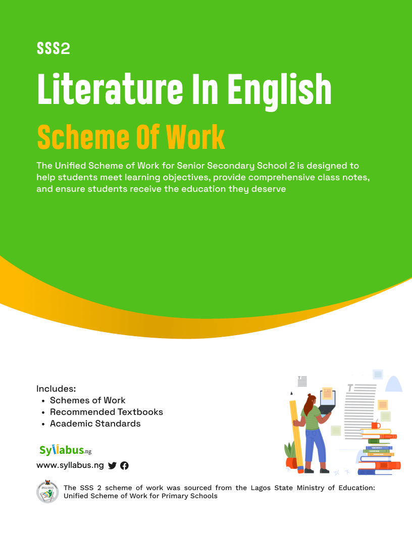 SS2 Literature-in-English Scheme of Work | Download Free PDF - SyllabusNG