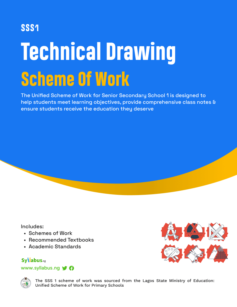 SS1 Technical Drawing Scheme of Work-PDF|1st, 2nd & 3rd Term| - SyllabusNG