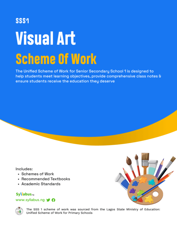 SS1 Visual Arts Scheme of Work-PDF|1st,2nd & 3rd TermDownload - SyllabusNG