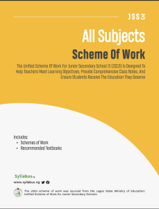 JSS3 Scheme of Work for All Subject | Download Free PDF - SyllabusNG