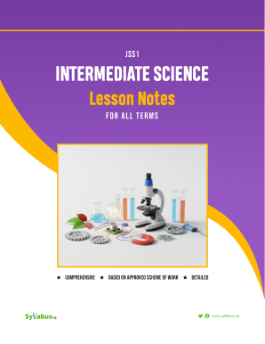 JSS1 Intermediate Science Lesson Notes | 1st, 2nd, and 3rd Term ...
